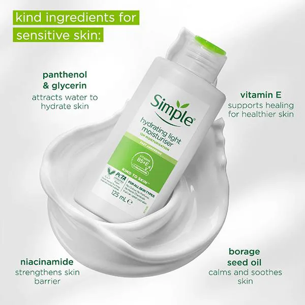 Buy Simple Hydrating Light Moisturiser online at eMartWaySkincare.com ...